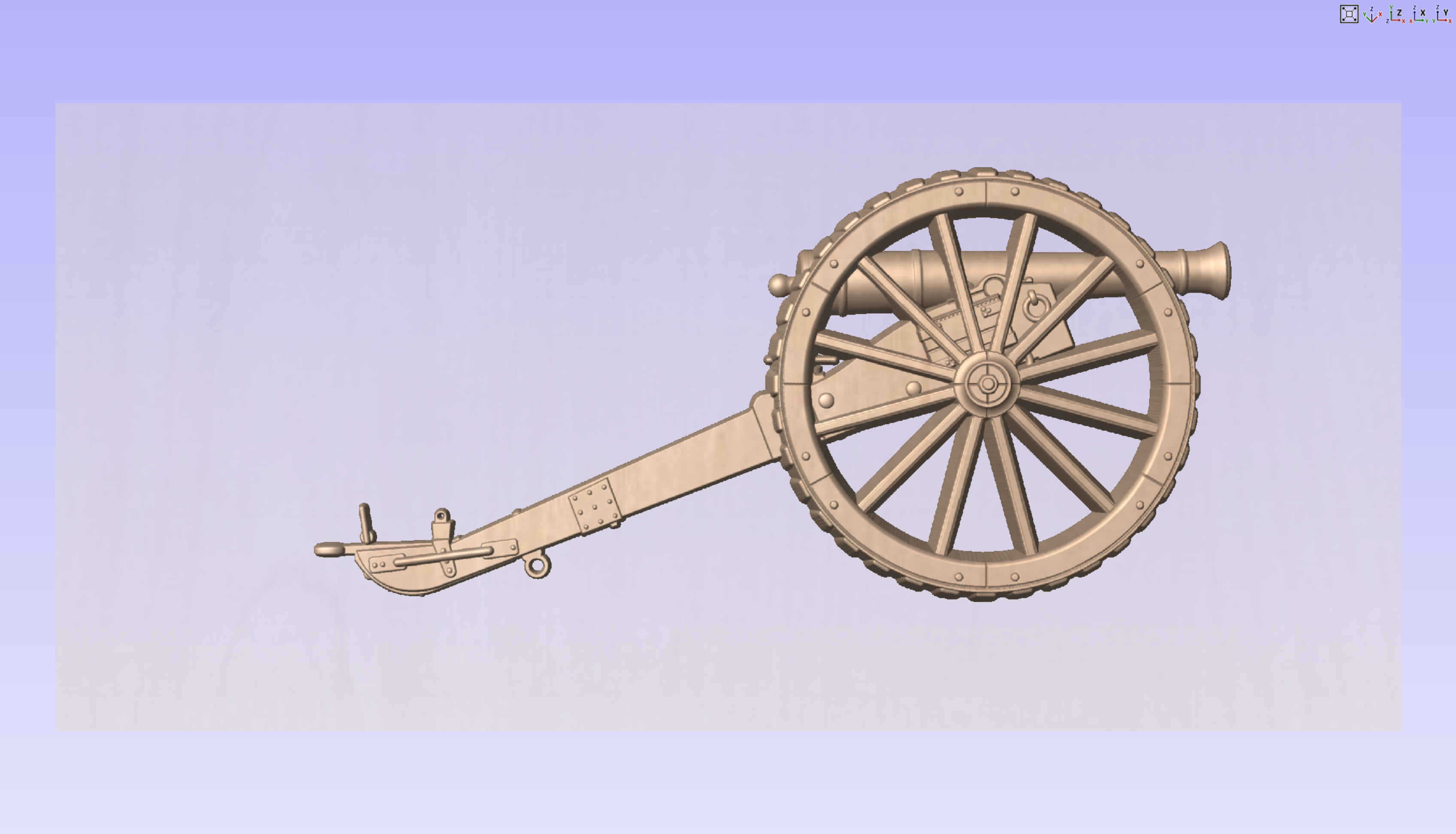 CNC File I 6 Pounder Cannon 3D model I RathTech Design - My Store