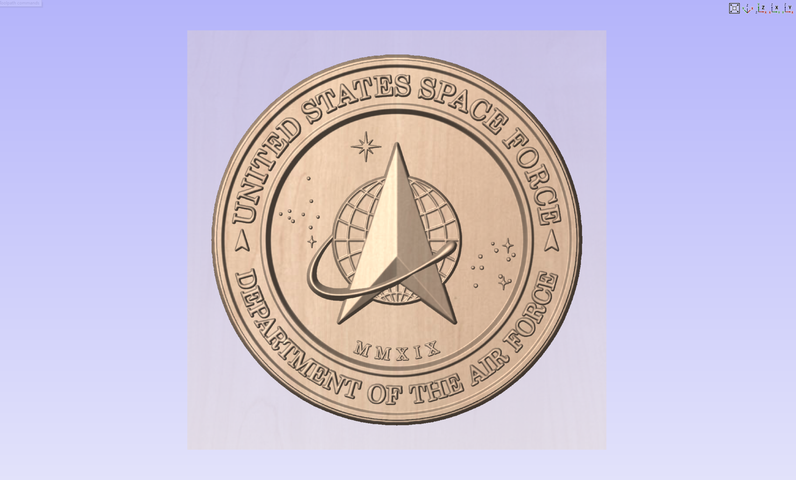 CNC File I US Space Force Seal 3D Model I RathTech Design - My Store