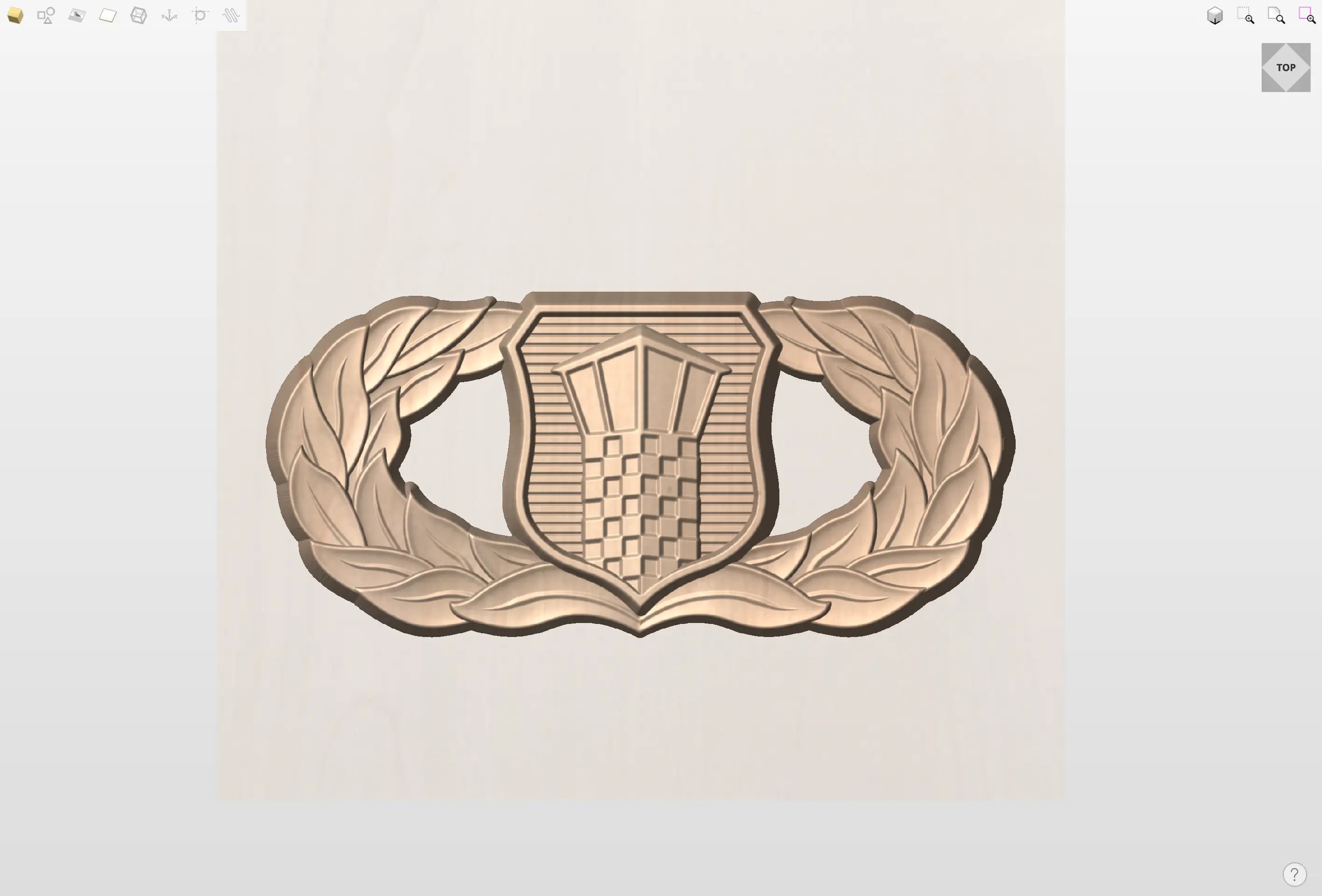 CNC File I USAF Master Logistics Readiness Badge 3D Model - My Store