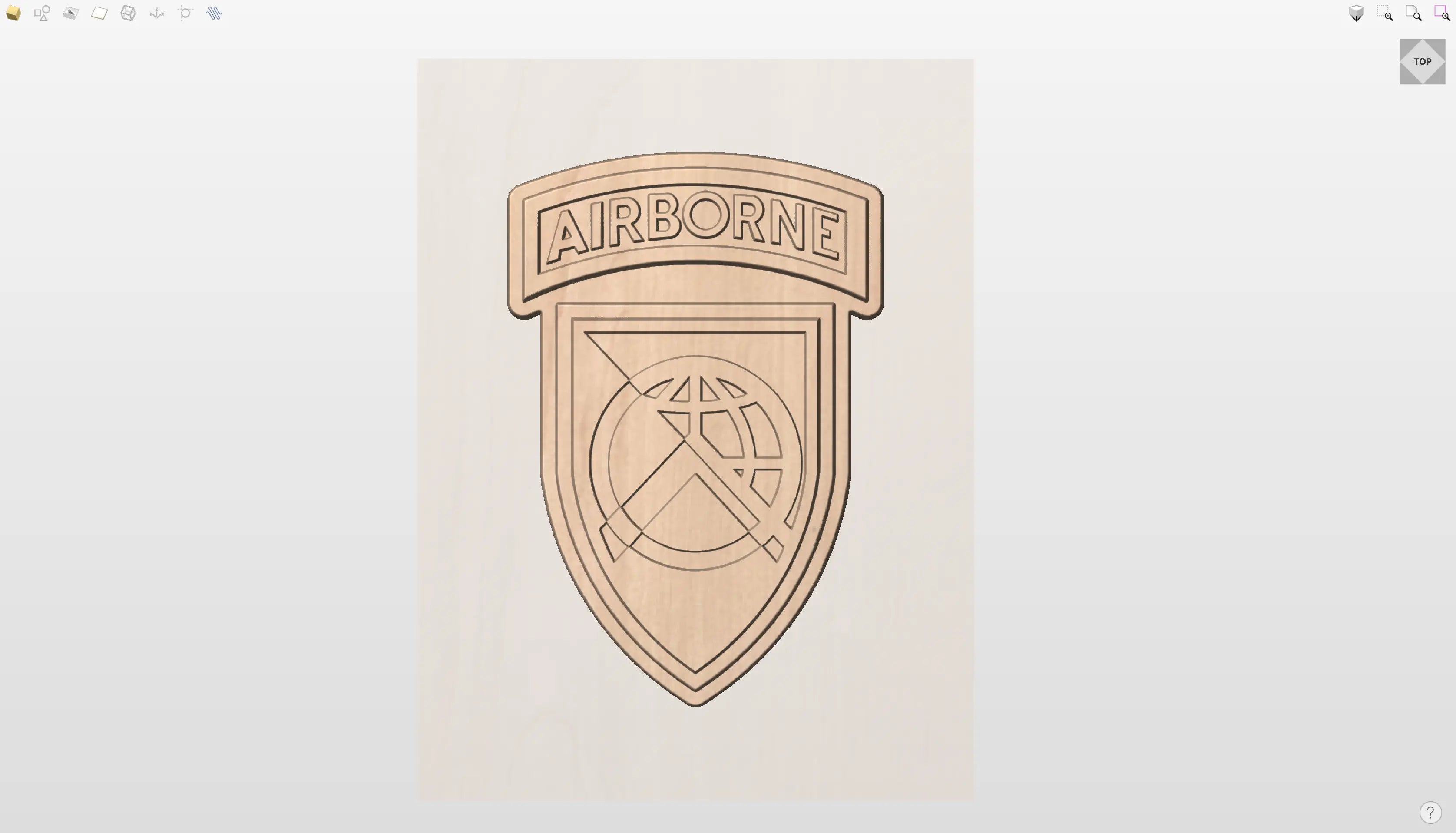 CNC File I US Army 2ND INF DIV Unit Patch 3D Model - My Store